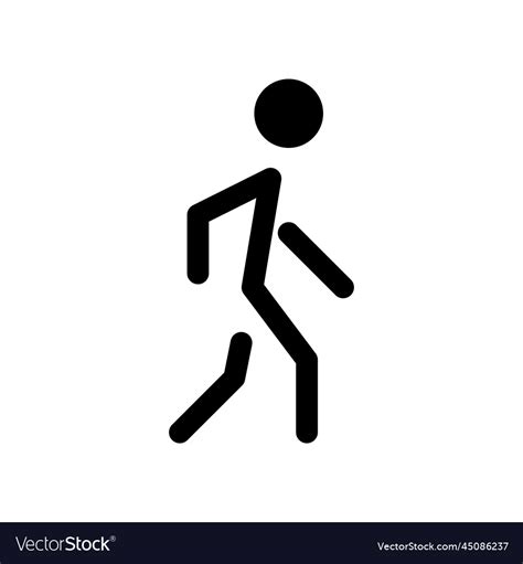 Human Black Glyph Ui Icon Royalty Free Vector Image