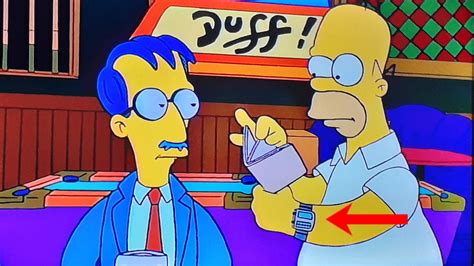 Animation Error Homer Has A Calculator Watch On At The Bar When