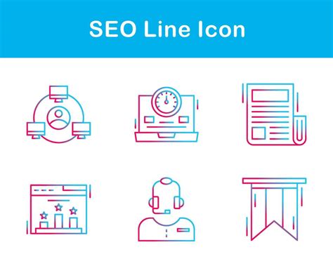 SEO Vector Icon Set Vector Art At Vecteezy