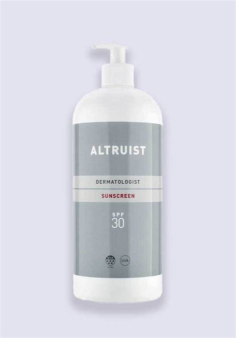 Altruist Dermatologist Sunscreen Lotion Spf 30 1 Litre The Suncare Shop