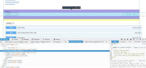 Schemes Div Misaligned Issue Swagger Api Swagger Ui GitHub