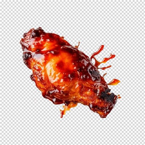 프라이드 치킨 흰색 배경에 고립 프리미엄 Psd 파일