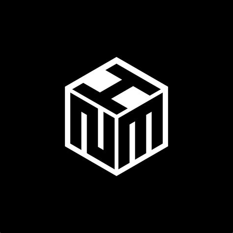 Nmh Letter Logo Design In Illustration Vector Logo Calligraphy