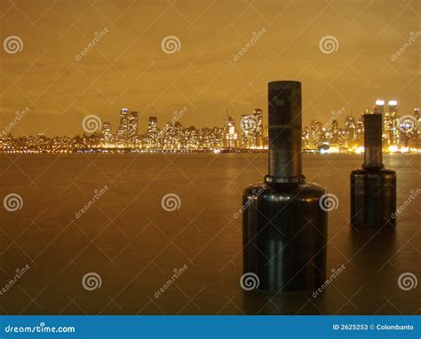 Floating Donut Stock Image Image Of Skyline Building 2625253