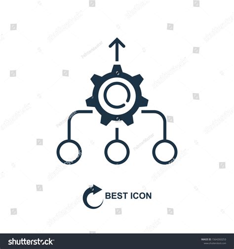 Consolidation Icon Line Style On White Stock Vector Royalty Free