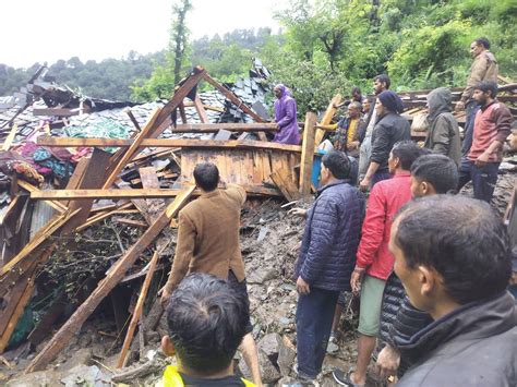 Photos Aftermath Of Himachal Cloudbursts Flashfloods That Claimed 31