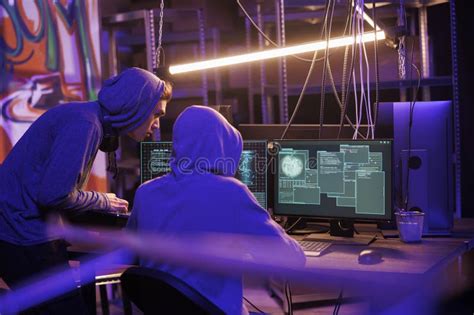 Hackers Breaking Website Stock Photo Image Of Cyber