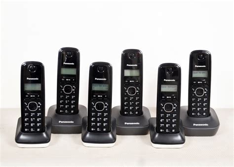 Panasonic Wireless Intercom 6 Extensions With Caller Id Cordless Landline Phone Black Price In