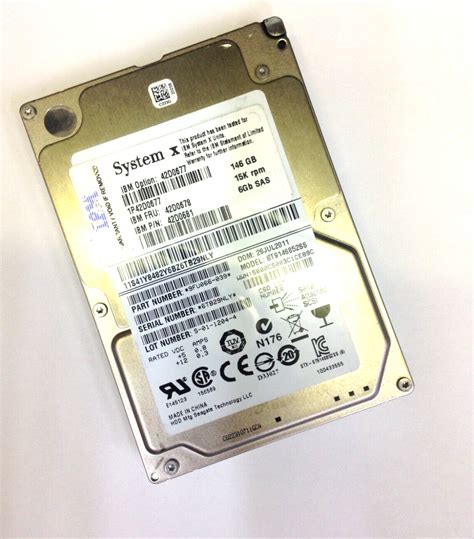 Used Ibm System X 146gb 15k 6g Sas Server Hard Drive St9146852ss