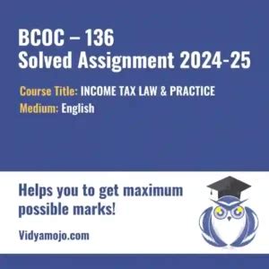 IGNOU BCOS Solved Assignment English Medium PDF