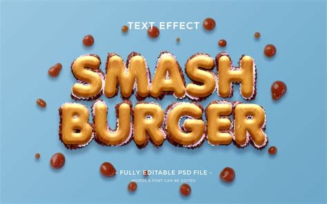 Burger Text Effect Photoshop Premium Psd File Vrogue Co