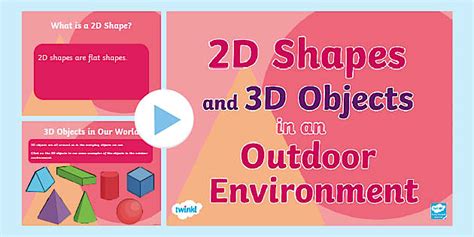 2d And 3d Shapes Powerpoint Outdoor Environment Examples