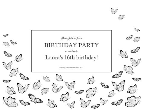 Premium Vector Ink Butterfly Frame