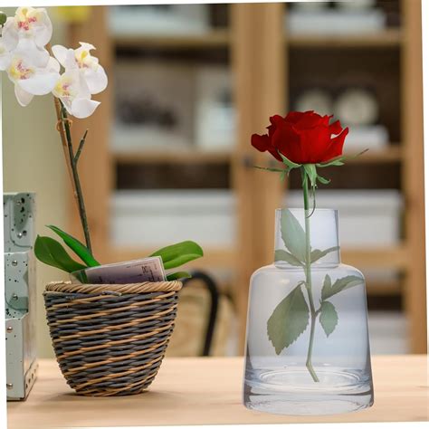 Nolitoy Florero De Cristal Para Flores Soporte Para Arreglos Florales