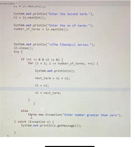 Solved Package Fibonacci Import Javautil Scanner Oublic