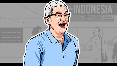 Bos Apple Tim Cook Ke Indonesia 20 April 2024 Infografis