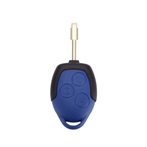 Replacement Transit Connect Set Remote Key Case Fob For Ford Blue Button Key Case Fobs Key