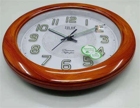 Brown Round Analog Plastic Wall Clock At Rs 240 In Morbi Id