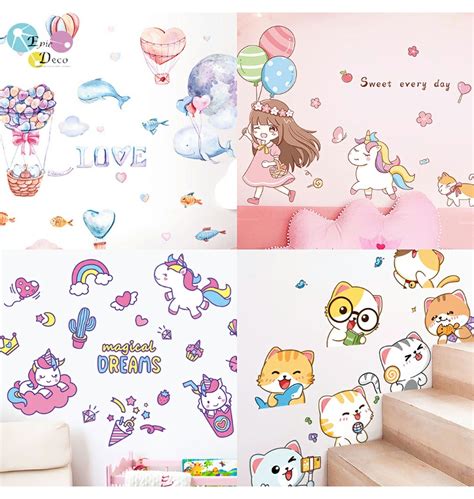 에픽데코 아기자기 아기방 인테리어 포인트스티커 초등학교 여자아이방스티커 시트지 벽지 창문 티몬
