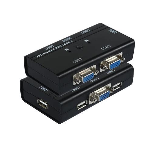 Hiina kohandatud 2 pordilise USB VGA KVM lüliti tarnijate tehas
