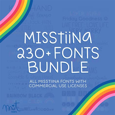 Miss Tiina Bundles Miss Tiina Fonts Font Bundle