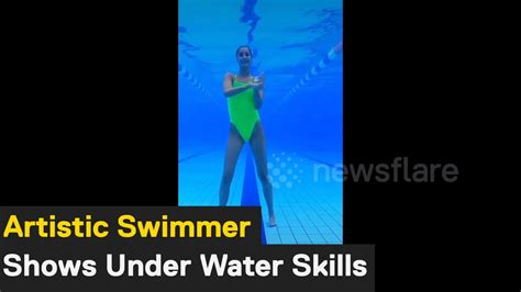 Artistic Swimmer And Viral Tiktok Star Makes Walking Upside Down Under