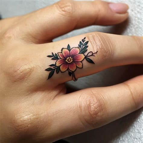 Finger Tattoos Women Traditional Ring Hand Tattoos For Women