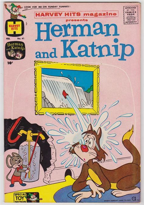 Harvey Hits 041 Herman And Katnip Beautiful Harvey File Copy Comic 1961 Nm Ebay