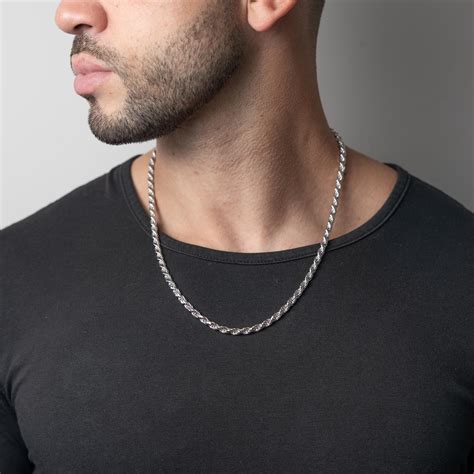 Silver Diamond Cut Rope Chain 5mm Miami Links