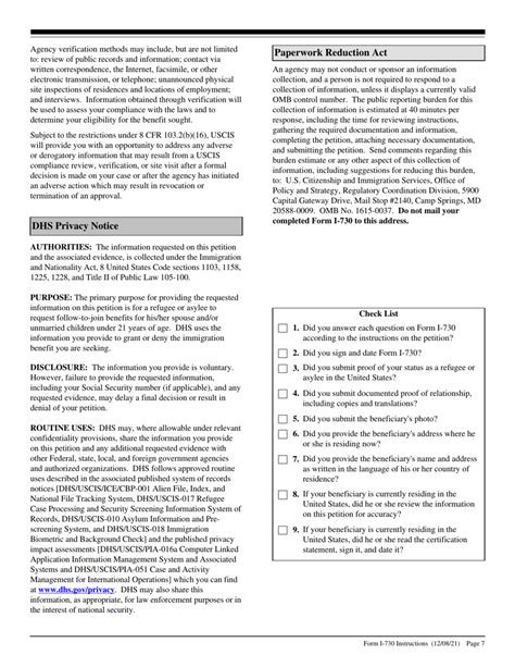Download Instructions For Uscis Form I 730 Refugee Asylee Relative