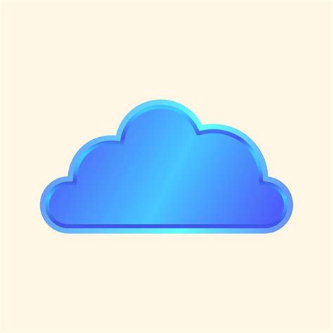 Digital Blue Cloud Computing Cloud Storage Illustration Suitable For