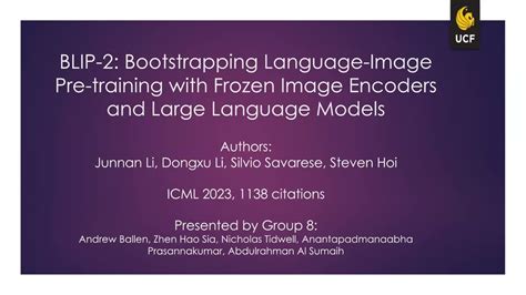 Lecture 11 Blip 2 Bootstrapping Language Image Pre Training With