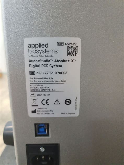 Thermo Applied Biosystems QS QuantStudio Absolute Q DPCR Digital PCR