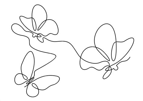 Premium Vector Continuous One Line Drawing Of Butterfly Simple Flying Butterfly Shaped Love