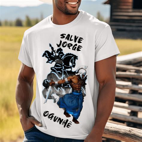 Camiseta Filho de São Jorge e Ogum Loja Eremim