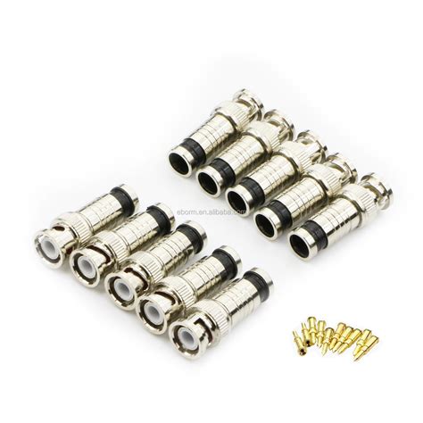 Bnc Male Compression Coax Rg58 Rg59 Connector Buy Bnc Male