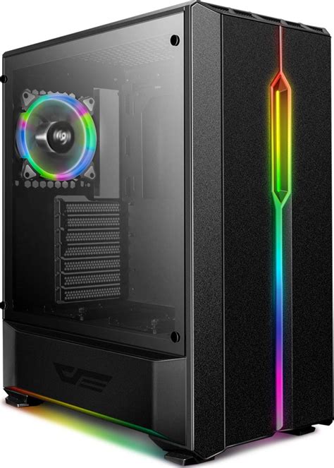 Aigo DarkFlash T20 Black ATX Mid Tower Desktop Computer Gaming Case USB