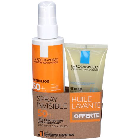 La Roche Posay Anthelios Spray Invisible Spf50 Et Lipikar Huile