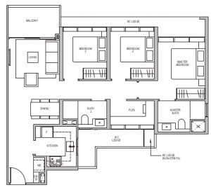 Lentor Modern Floor Plan C Property Fishing