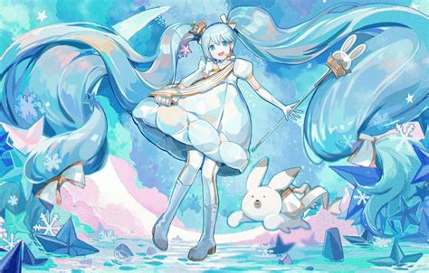 Snow Miku Wallpapers Top Free Snow Miku Backgrounds WallpaperAccess