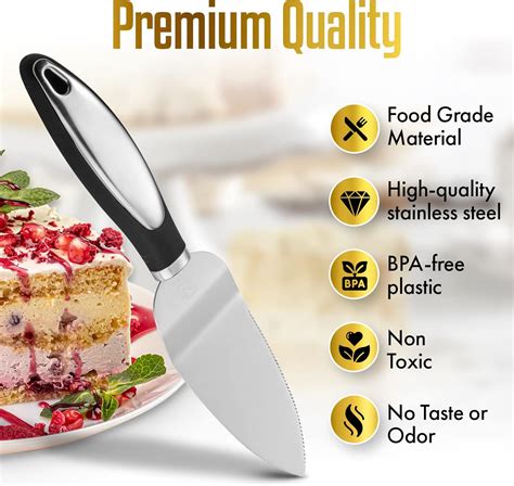 Wedding Cake Knife And Server Set Cake Cutter And Server With Non Slip