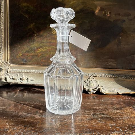 Small Late Georgian Decanter With 3 Rings To The Neck C1830