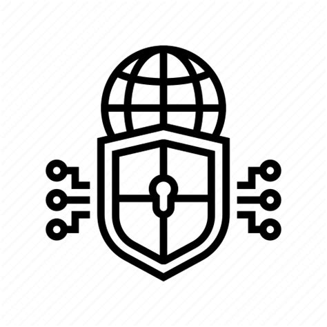 Cybersecurity Shield Industry Automation Robotics Bigdata Icon Download On Iconfinder