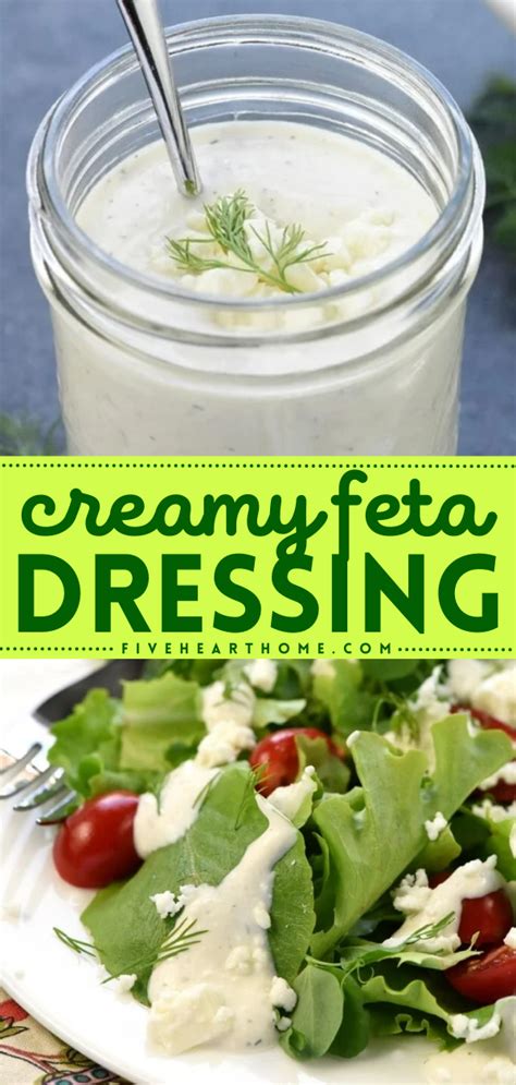 Easy Healthy Creamy Feta Dressing Greek Salad Dressing Recipe