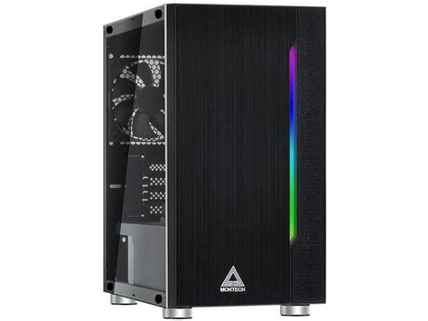 [case] Black Montech Flyer Matx Case Acrylic Side Panel 2x Pre