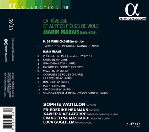 Sophie Watillon La Reveuse Et Autres Pièces De Viole Cd Sophie Watillon Muziek