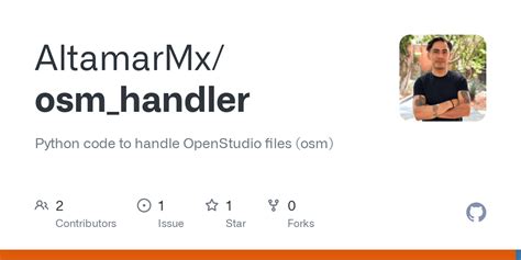 GitHub AltamarMx Osm Handler Python Code To Handle OpenStudio Files