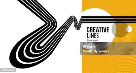 3d 원근 벡터 추상적 배경 블랙 및 옐로우 선형 조성 착시 작전 아트의 미래 라인 3차원 형태에 대한 스톡 벡터 아트 및 기타 이미지 3차원 형태 거리 곡선