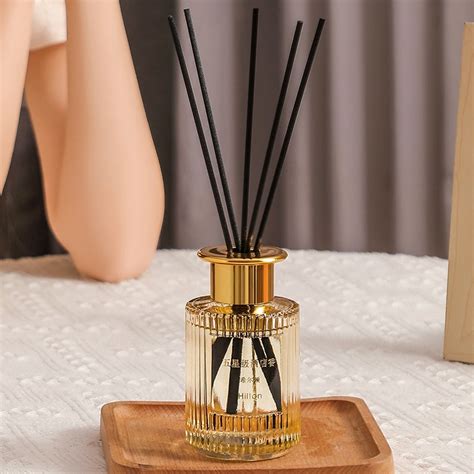 Luxury Glass Bottles Packaging Refill Oil Reed Diffuser With Caps
