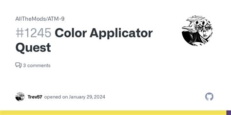 Color Applicator Quest Issue 1245 AllTheMods ATM 9 GitHub